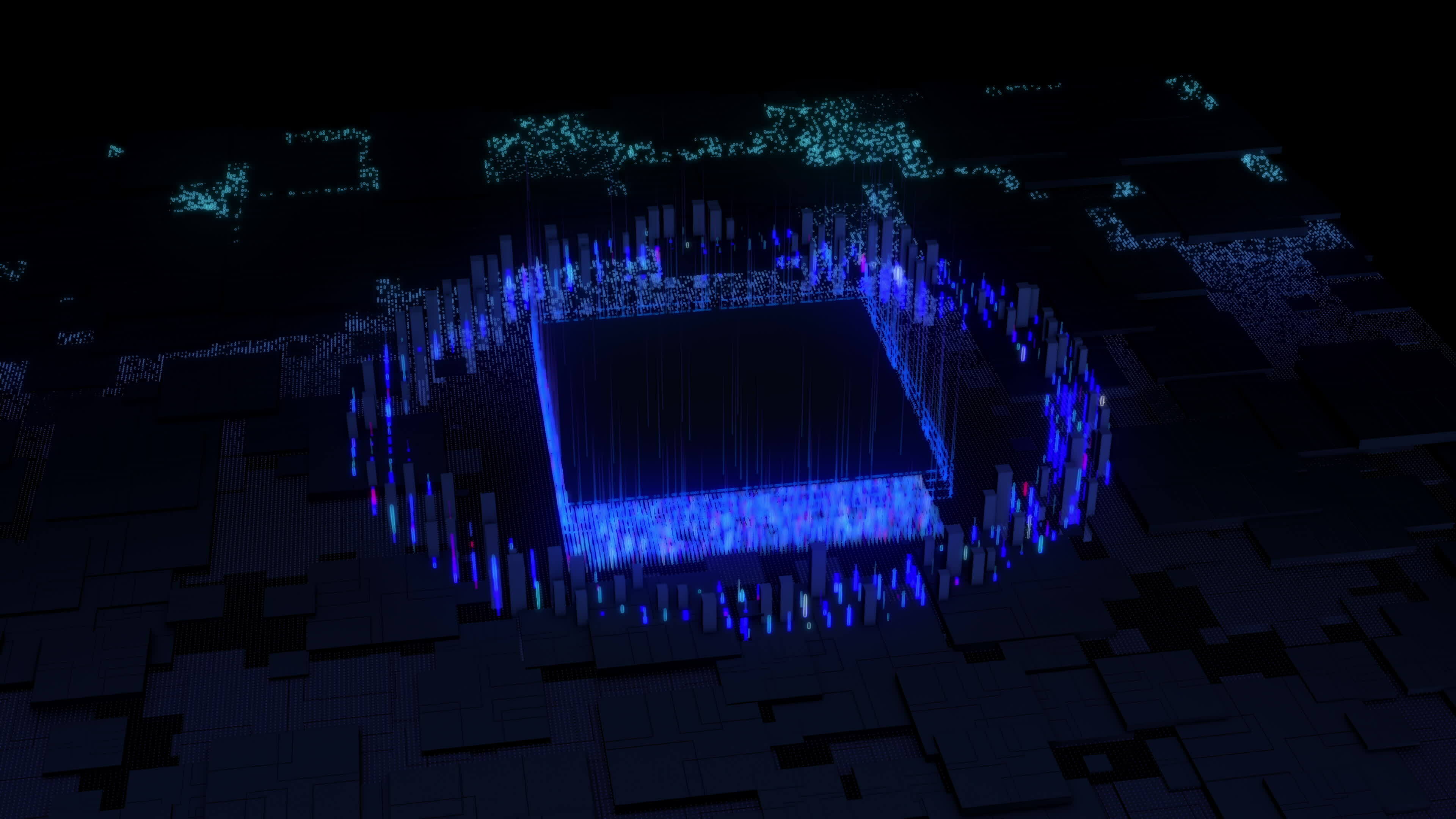 Technology Cpu Background Chip Cpu Abstract Representation 3d A Computer Processor With