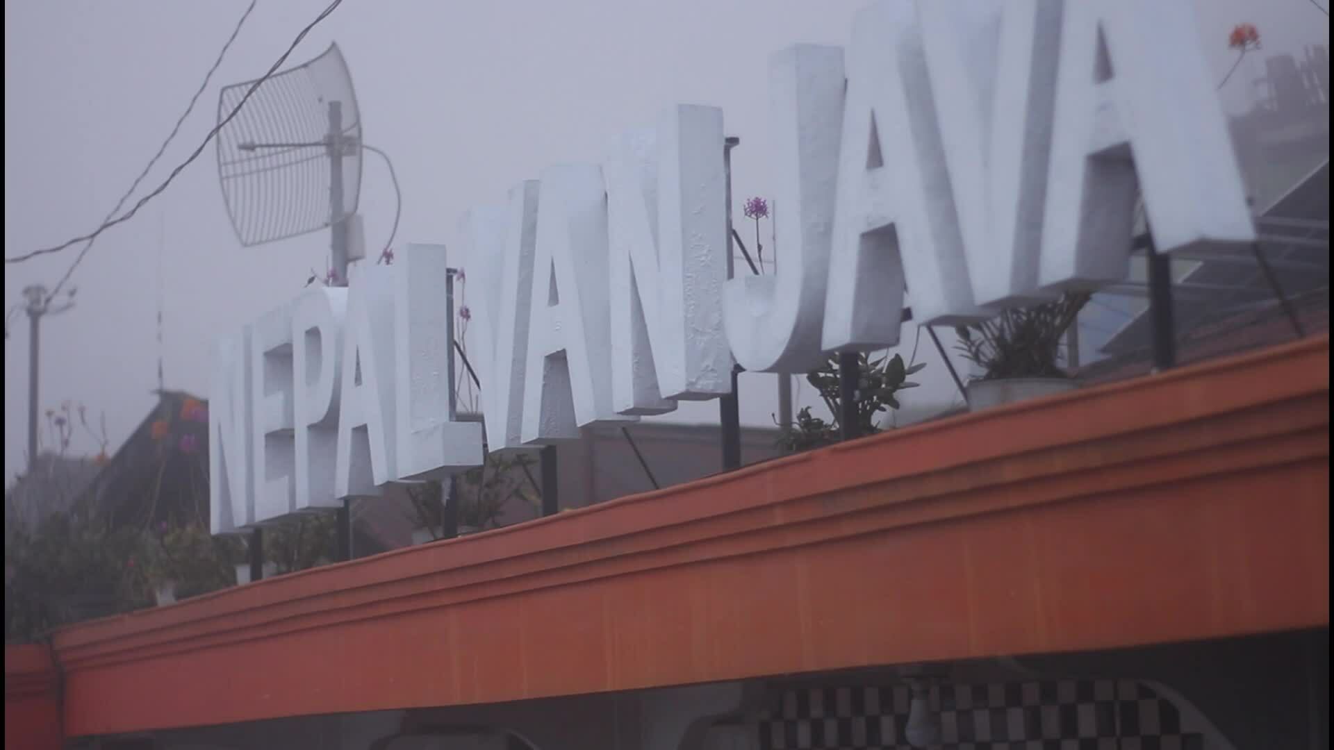 the beauty Nepal Van Java at the foot of the Sumbing Mountain, Magelang, Central Java, Indonesia ...