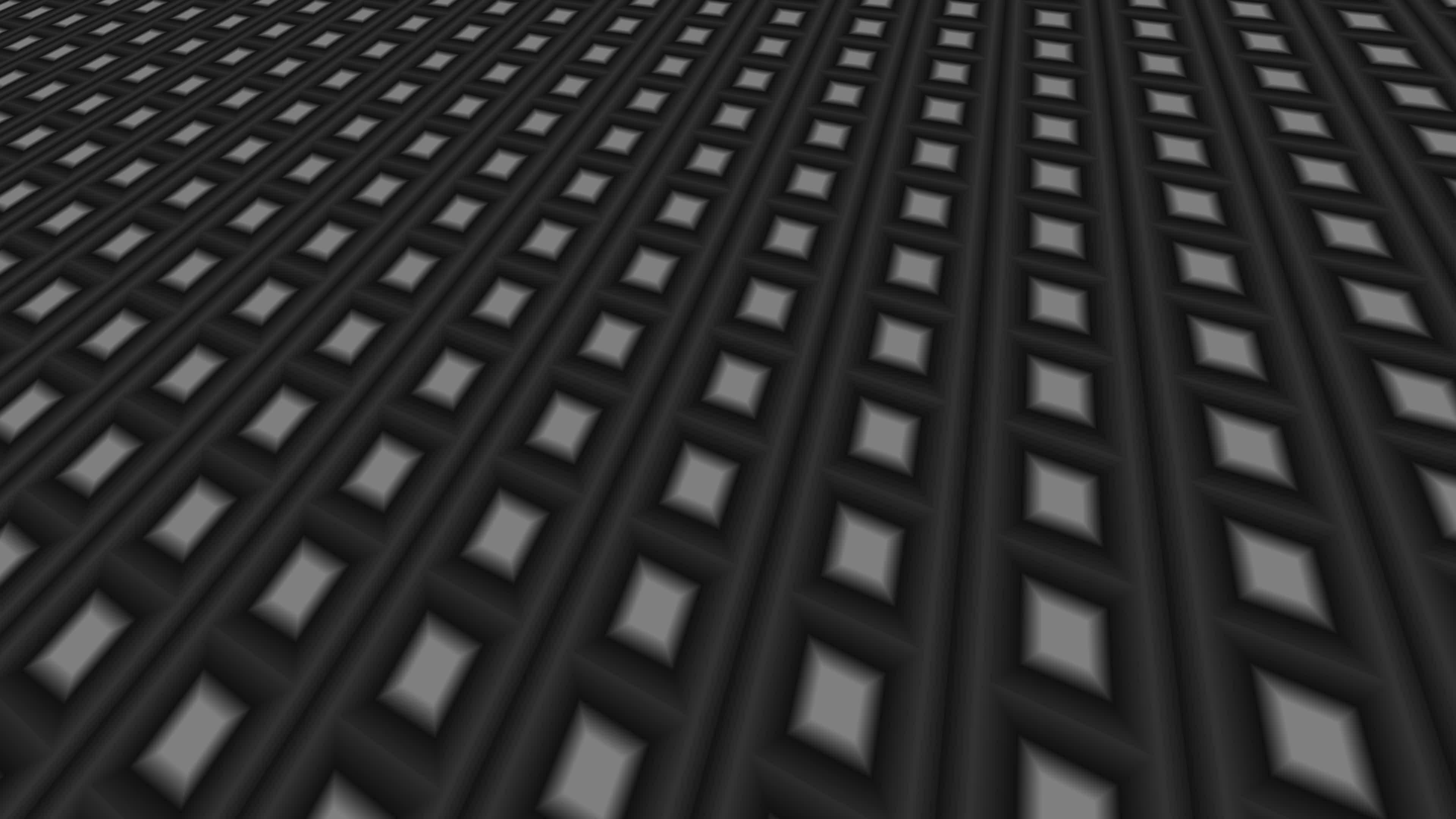 Animated abstract gray background 3d illusion with pulsating square shapes glowing blurry in ...