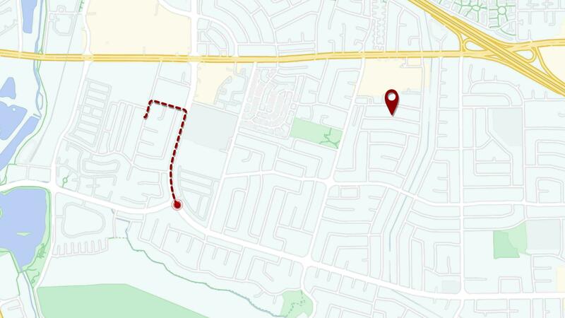 Smartphone App Map With Location Icon And Route Web Animation Of Navigation In A Big City App