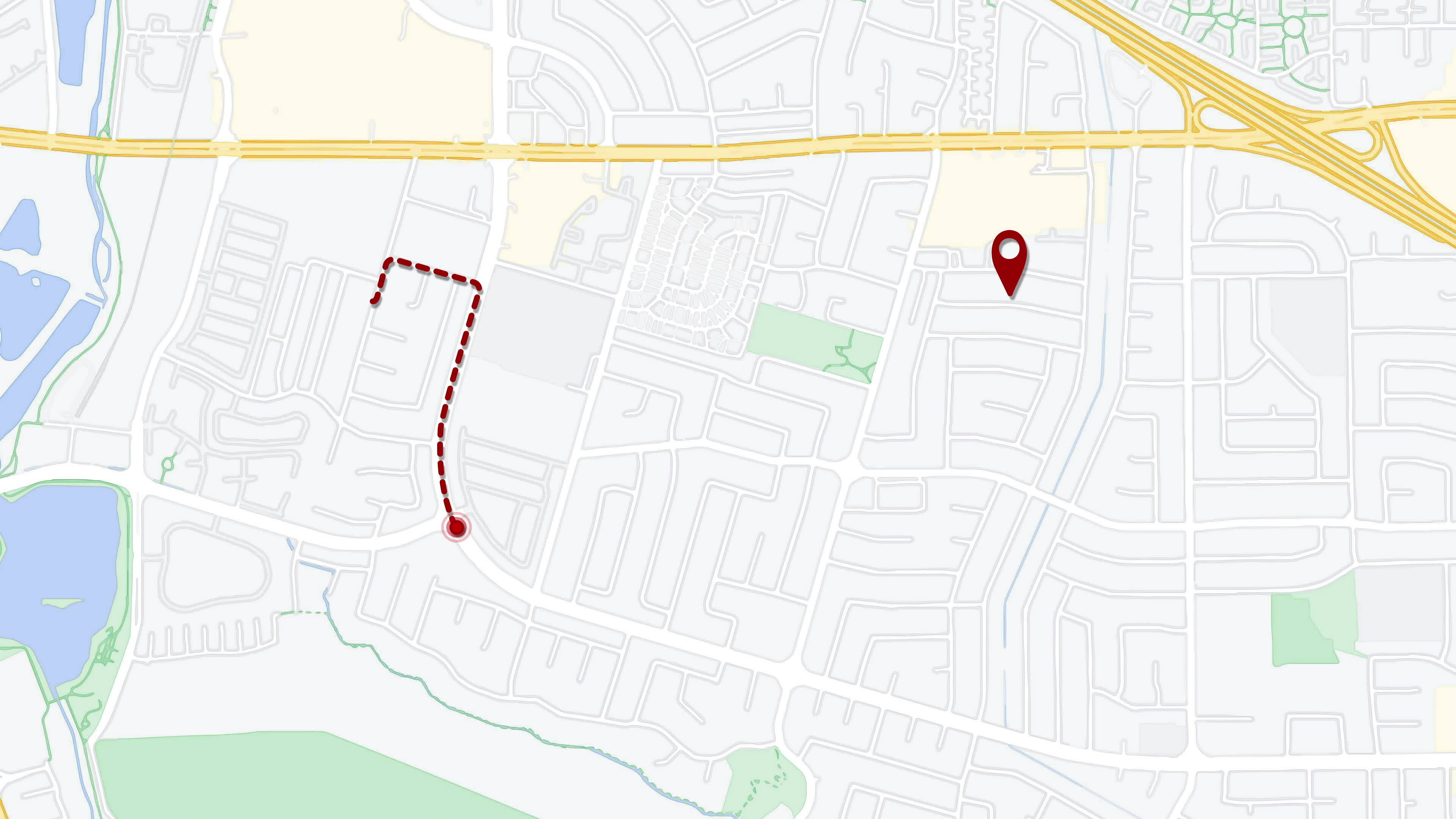 Smartphone App Map With Location Icon And Route Web Animation Of