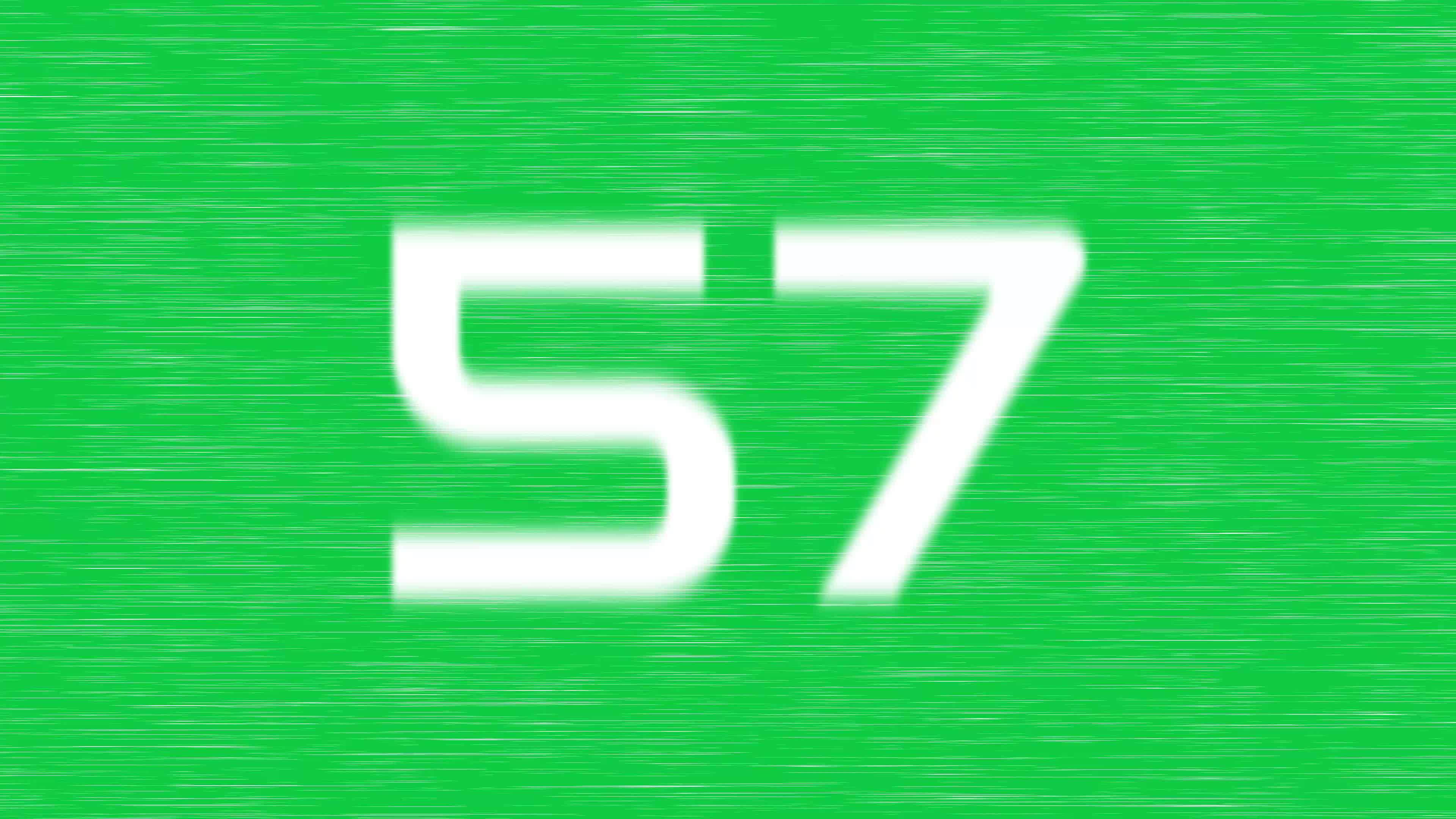 1 Minute Timer Animation With Glitch Effect In Green Screen Background