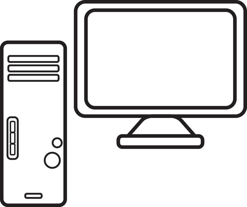 Computer Line Vector Art, Icons, and Graphics for Free Download