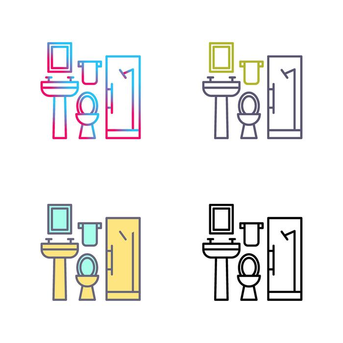 Bathroom Line Vector Art, Icons, and Graphics for Free Download