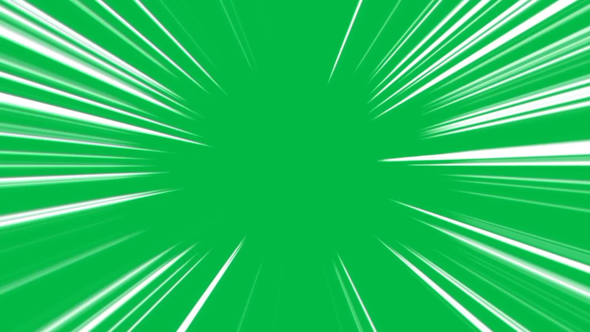 Abstract white fast speed lines effect loop animation on green screen ...