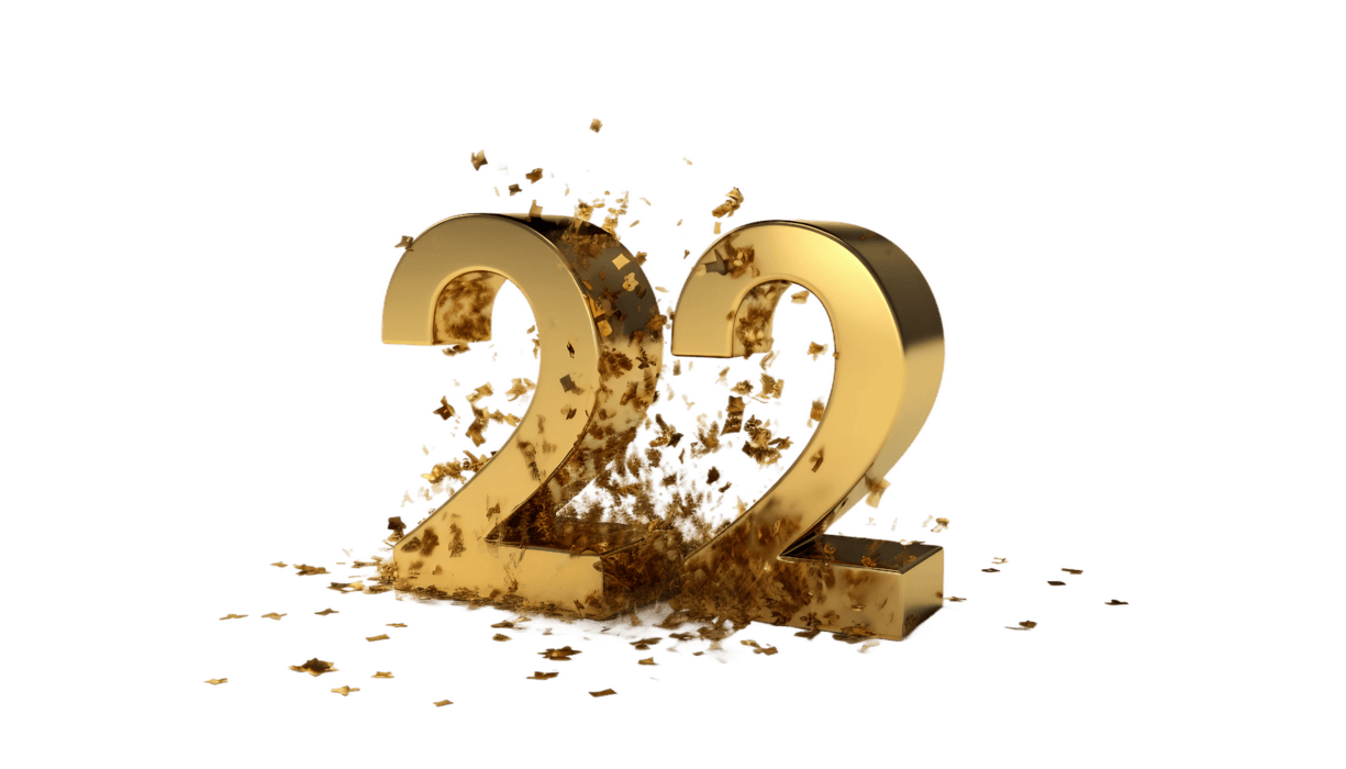 Number 22 PNGs for Free Download