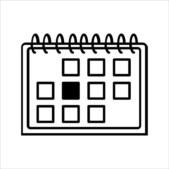 Calendar Black And White Vector Art, Icons, and Graphics for Free Download