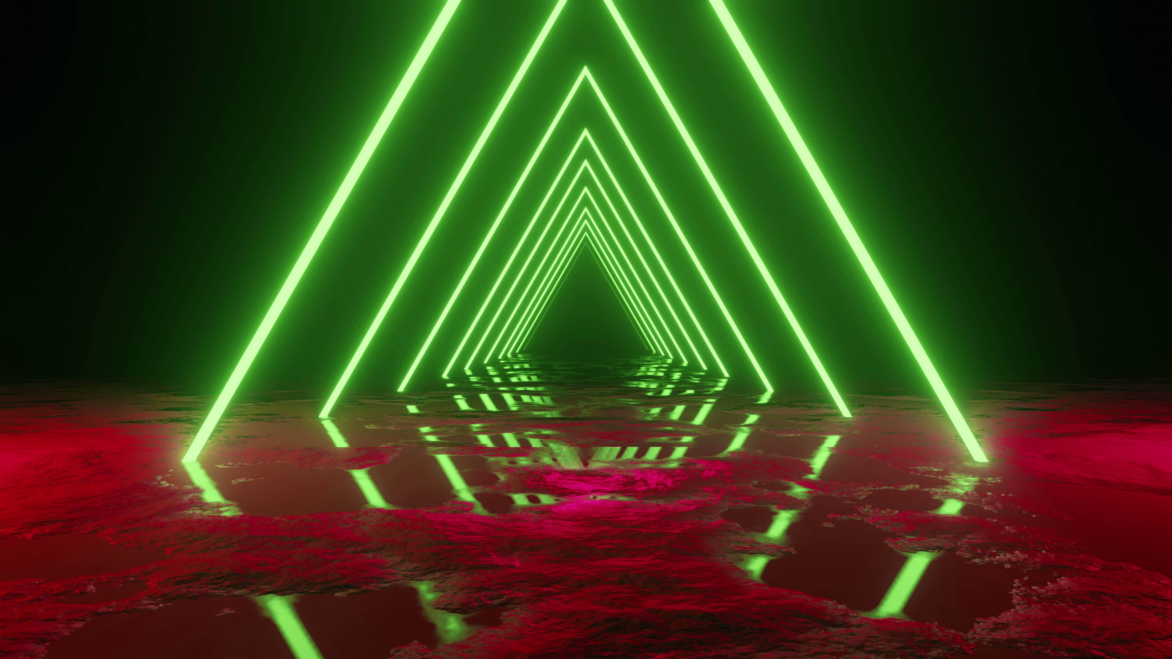 Triangle Neon Background Loop 25257622 Stock Video at Vecteezy