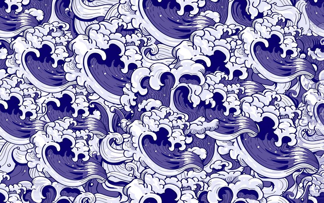 Ocean Wave Pattern Vector Art, Icons, and Graphics for Free Download