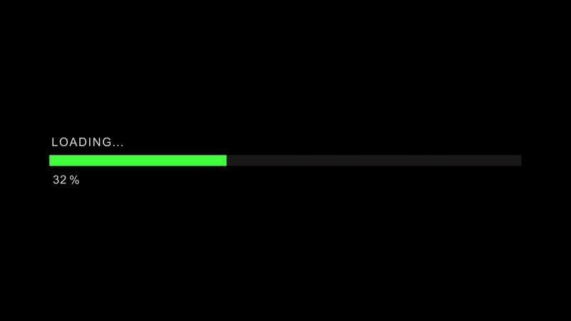 Loading Green Progress Bar on black background 25312789 Stock Video at Vecteezy