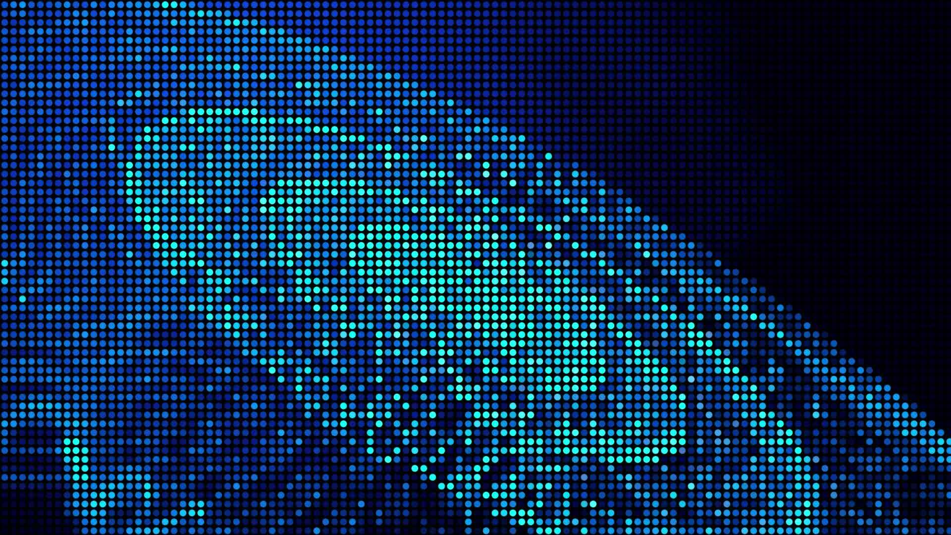 Halftone dots abstract digital technology animated blue light on blue background. 25325020 Stock ...