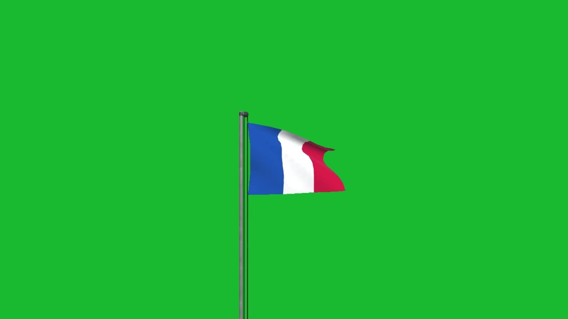 French Flag Waving Animation