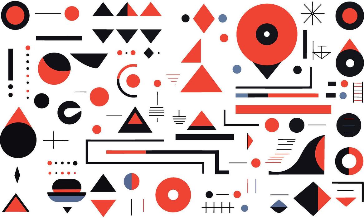 Random Geometric Shapes Vector Art, Icons, and Graphics for Free Download