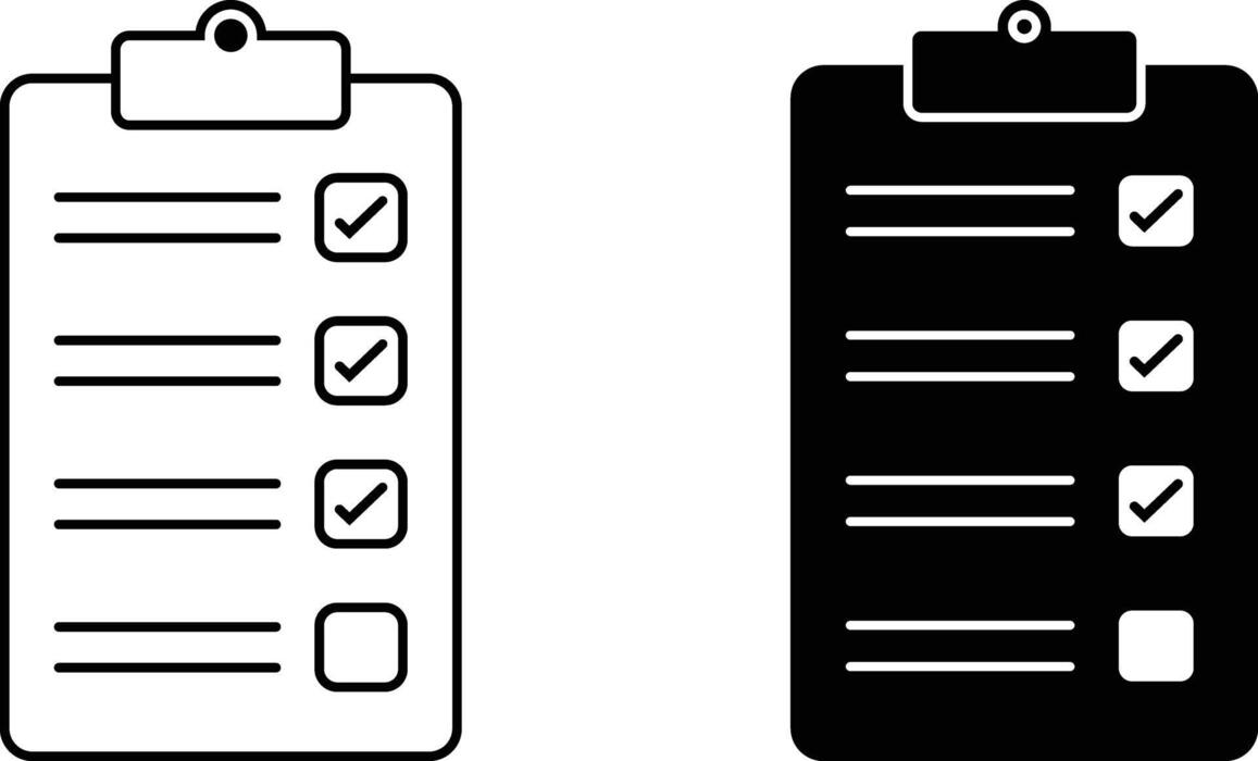 Checklist Symbols Vector Art, Icons, and Graphics for Free Download