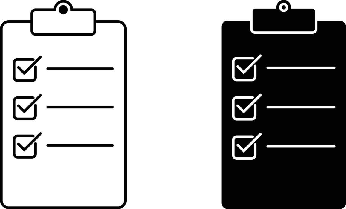 Checklist Symbols Vector Art, Icons, and Graphics for Free Download