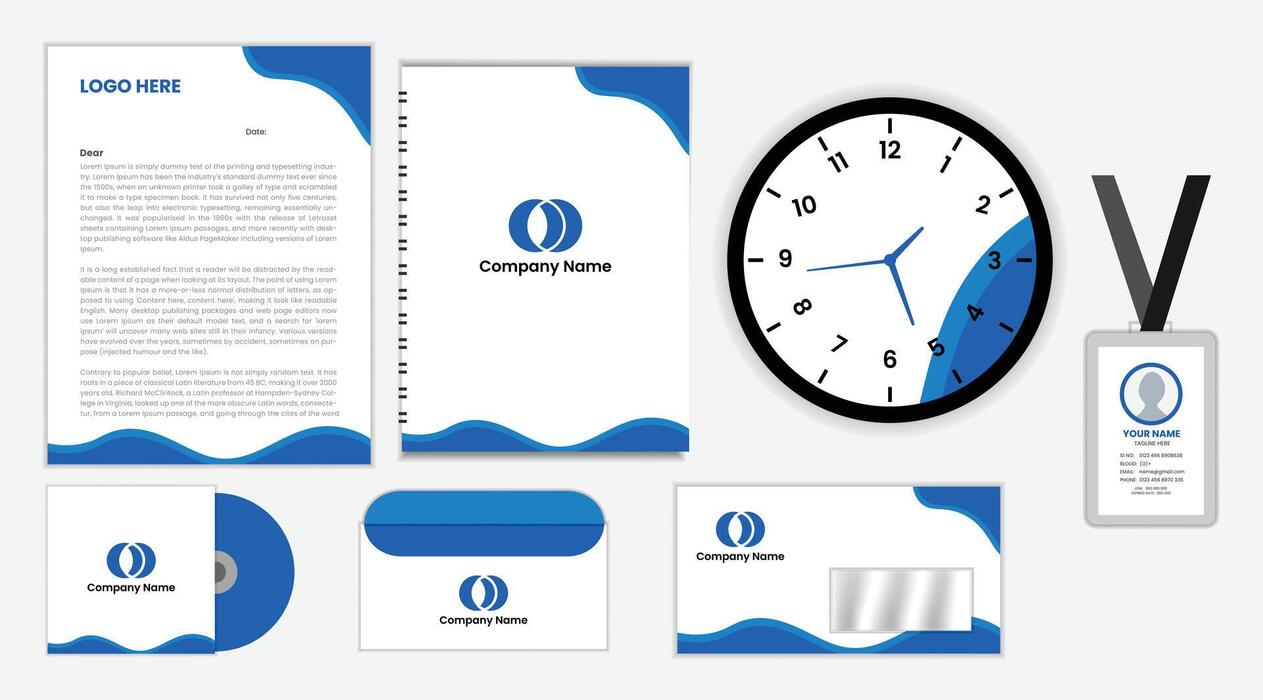 Brand Identity Mock Up Vector Art Icons And Graphics For Free Download