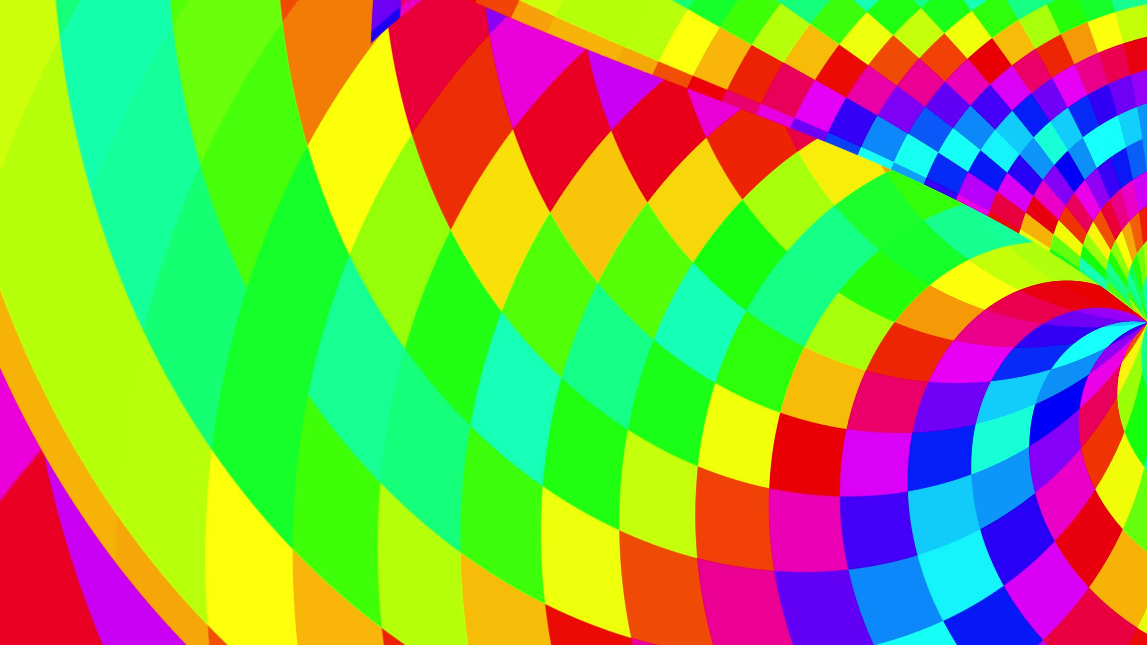 Rotation polymer geometry animation background. 2D digital effect ...