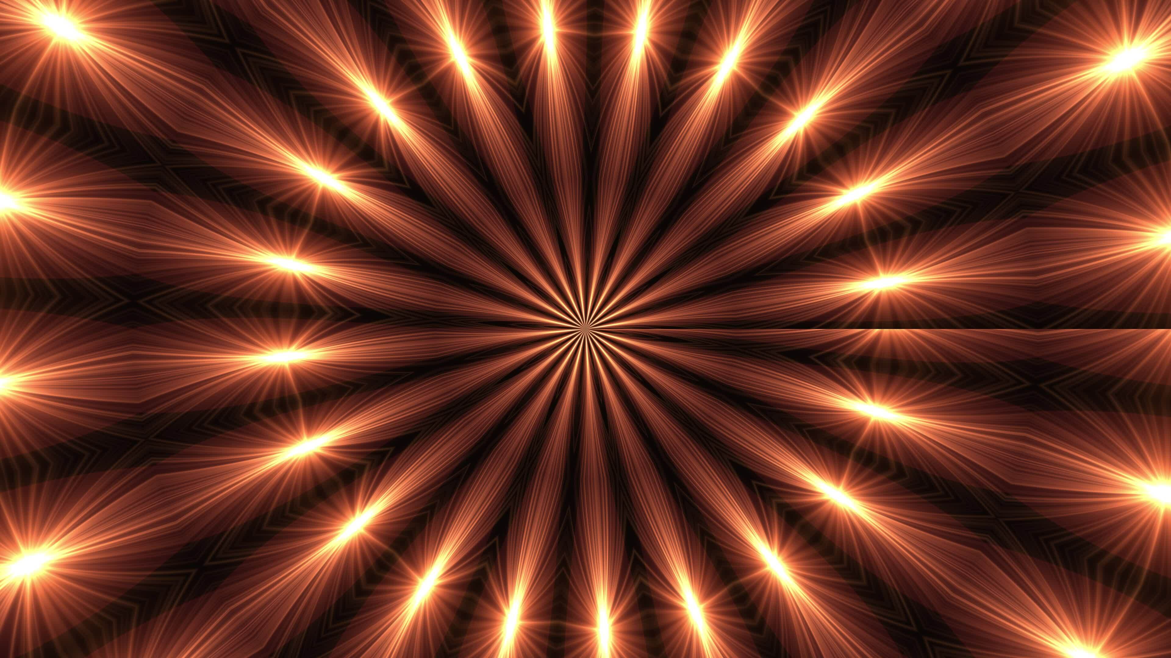Kaleidoscope glow color background. 2D computer rendering pattern ...
