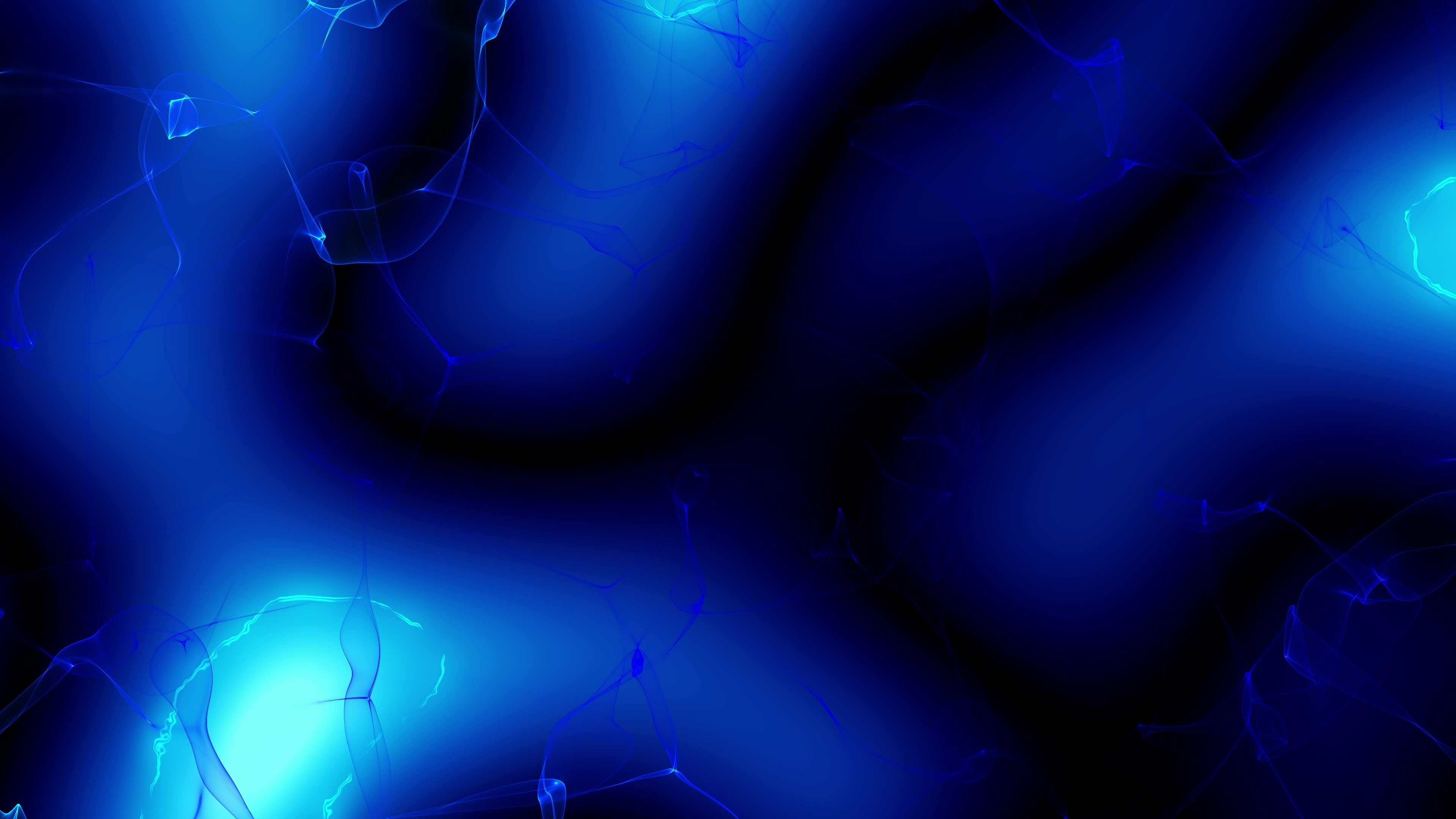 Blue electric glow with caustic background. 2D computer rendering ...