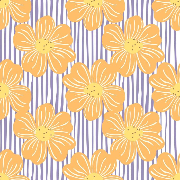 Flower Line Pattern Vector Art, Icons, and Graphics for Free Download