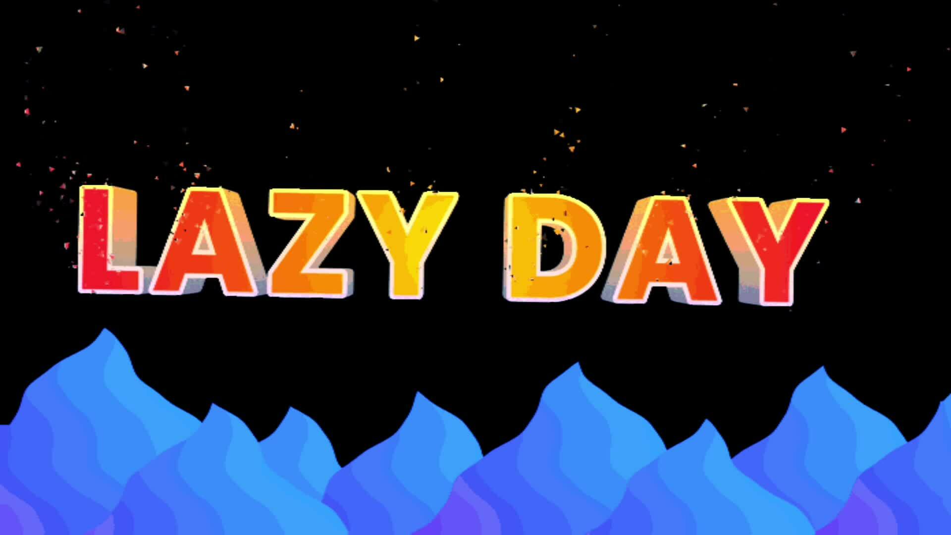 Animated Text Effect For National Lazy Days 25428424 Stock Video At Vecteezy