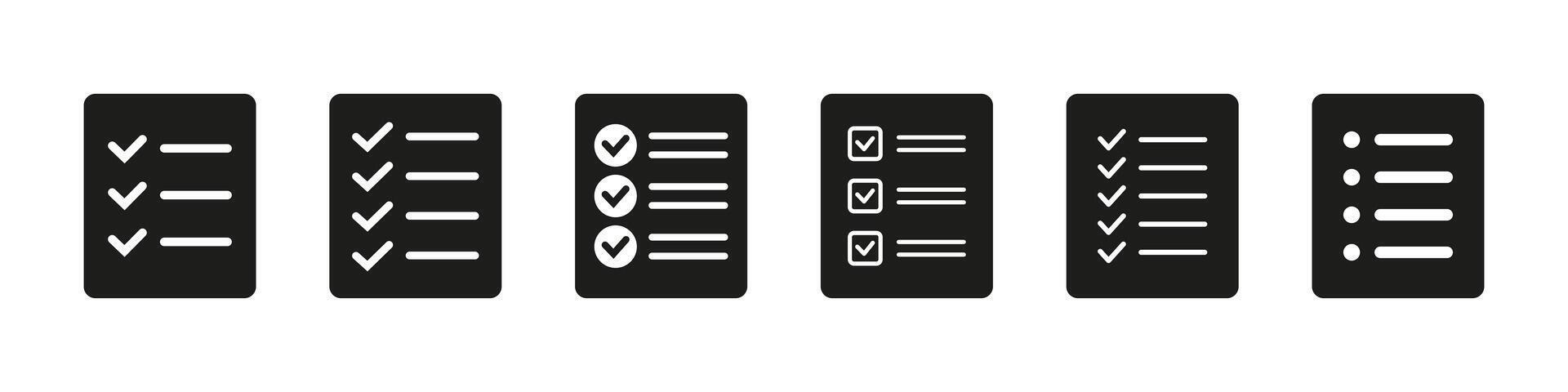 Checklist Symbols Vector Art, Icons, and Graphics for Free Download