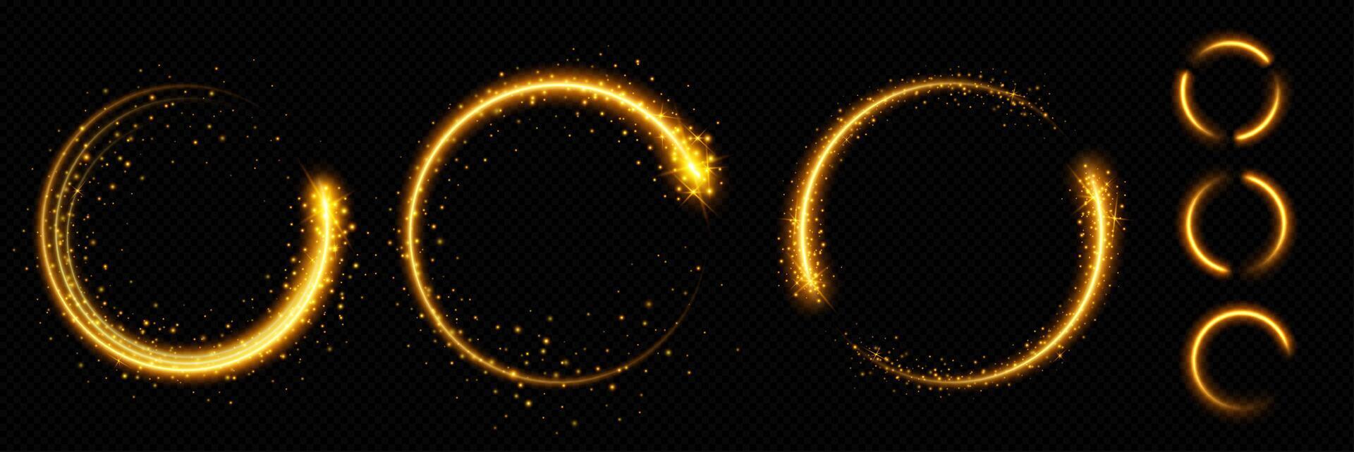 Golden Light Circle Vector Art, Icons, and Graphics for Free Download