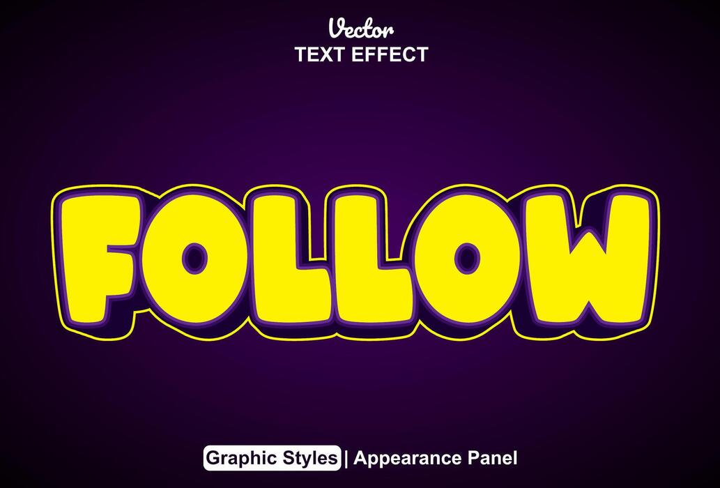 Yellow Text Effect Vector Art, Icons, and Graphics for Free Download