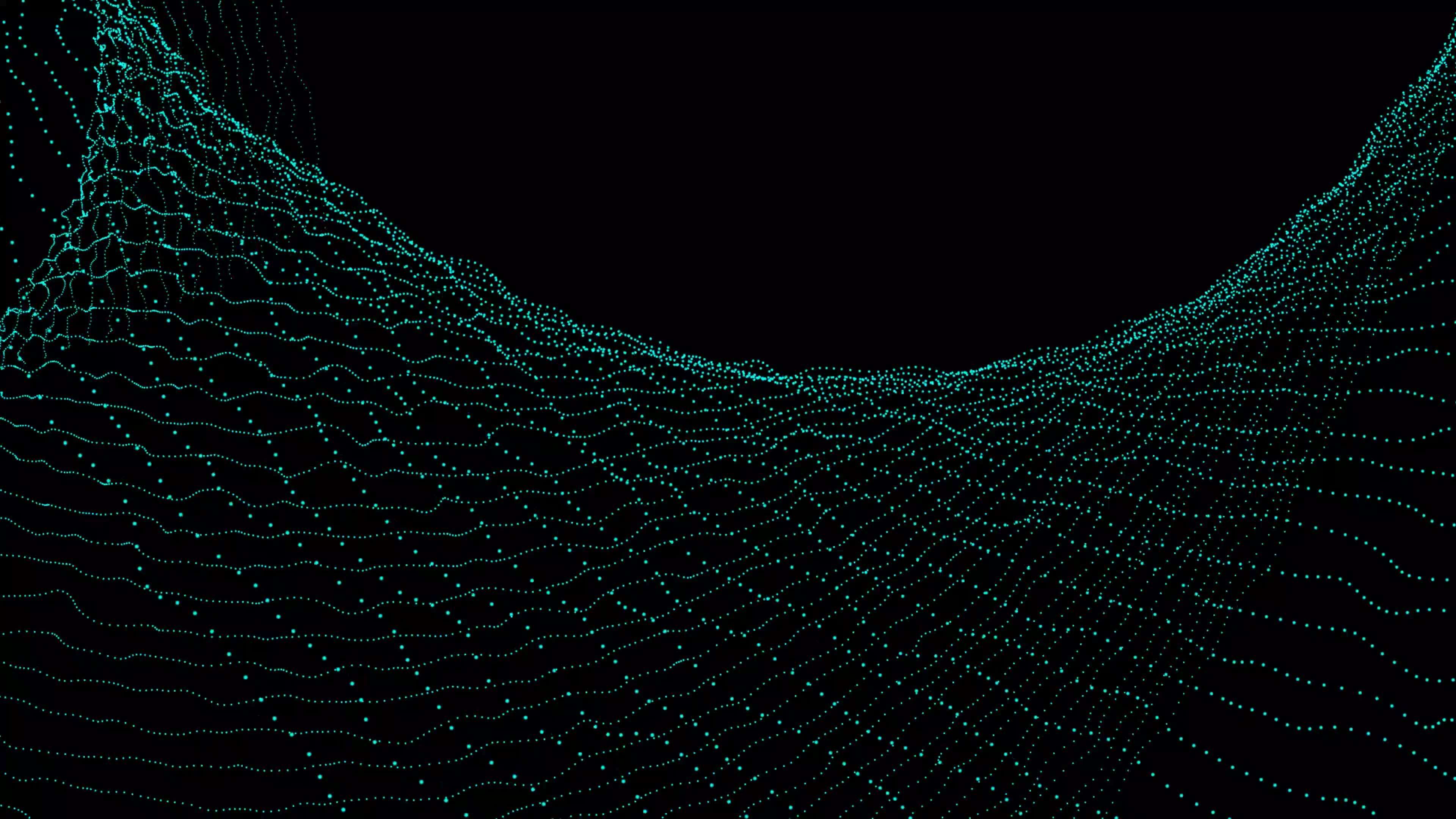 Abstract Digital Particle Wave And Lights Background Digital Particle