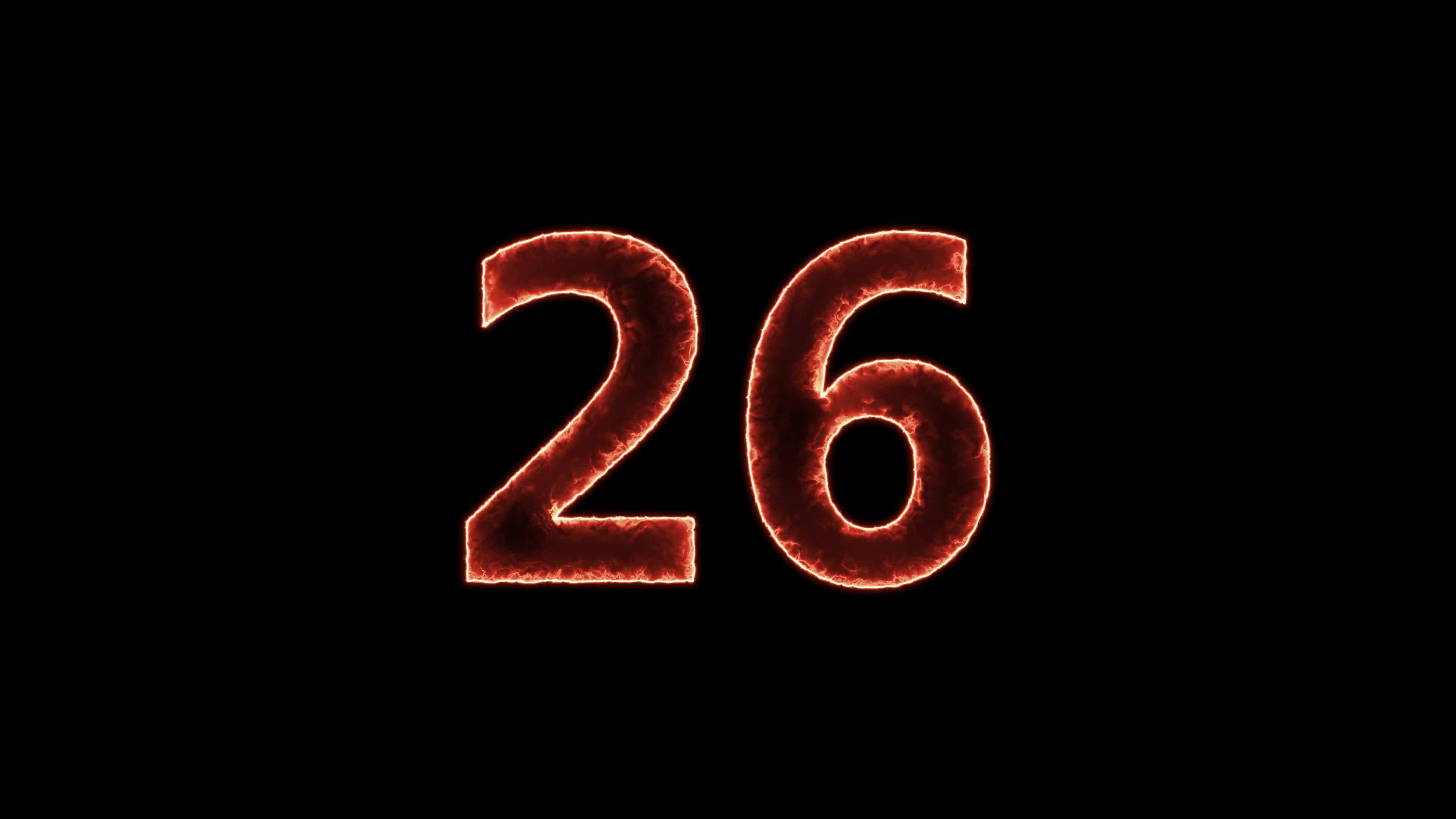 Digital Countdown Clock Timer In One Minute Or 60 Seconds To Zero Second White Text Number On