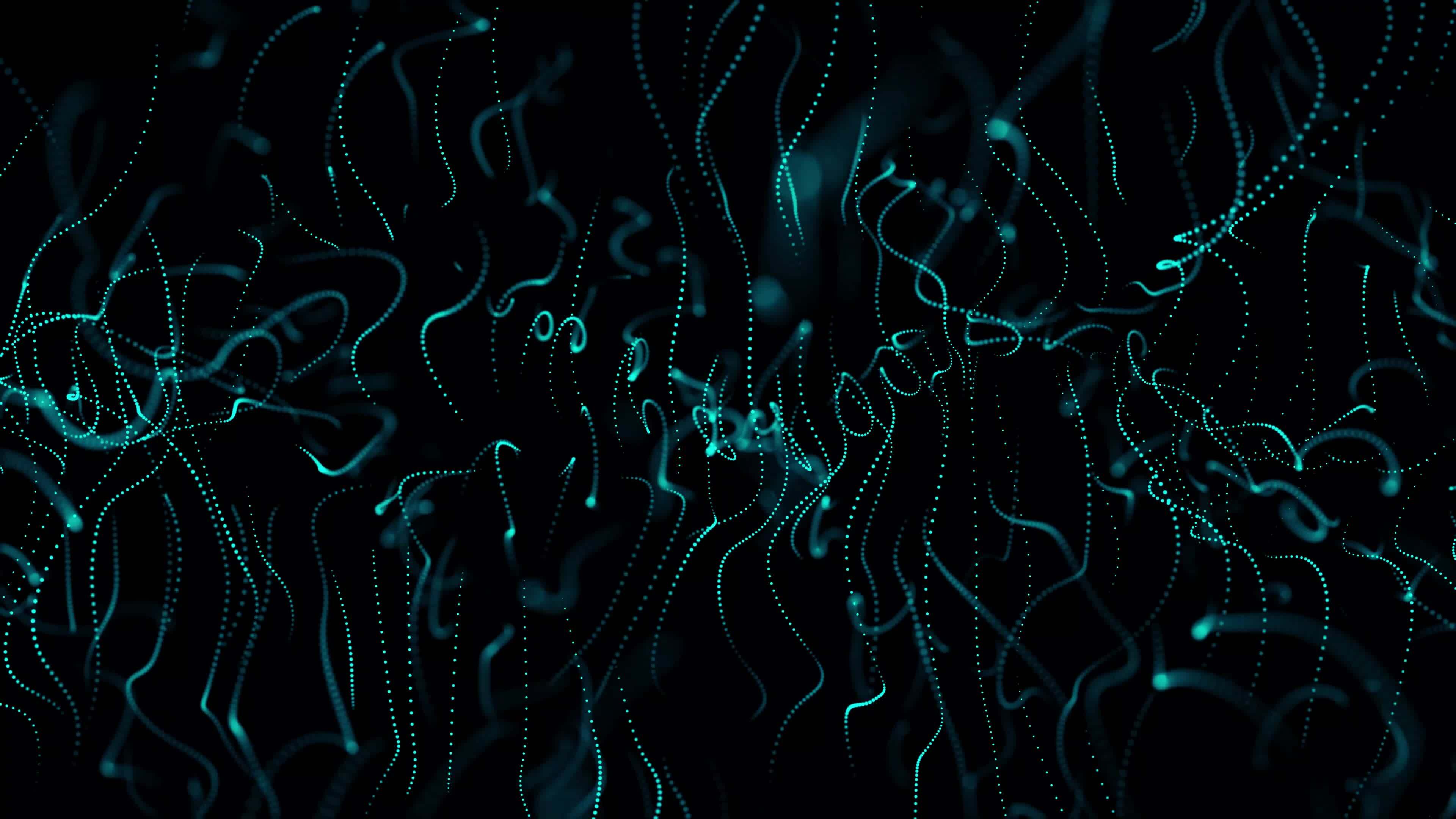 Abstract Digital Particle Wave And Lights Background Digital Particle