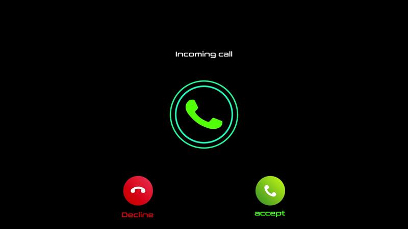Phone Ringing Animation Stock Video Footage for Free Download