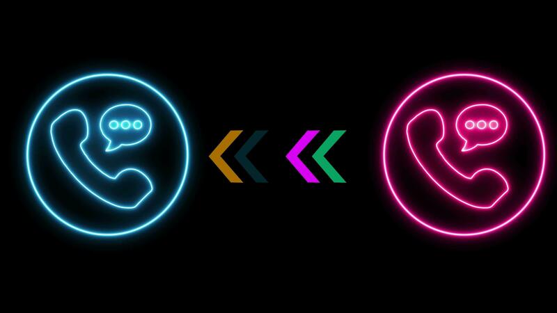 4k Incoming call ring icon background Green Screen Animation of phone call icon. Phone ring sign ...