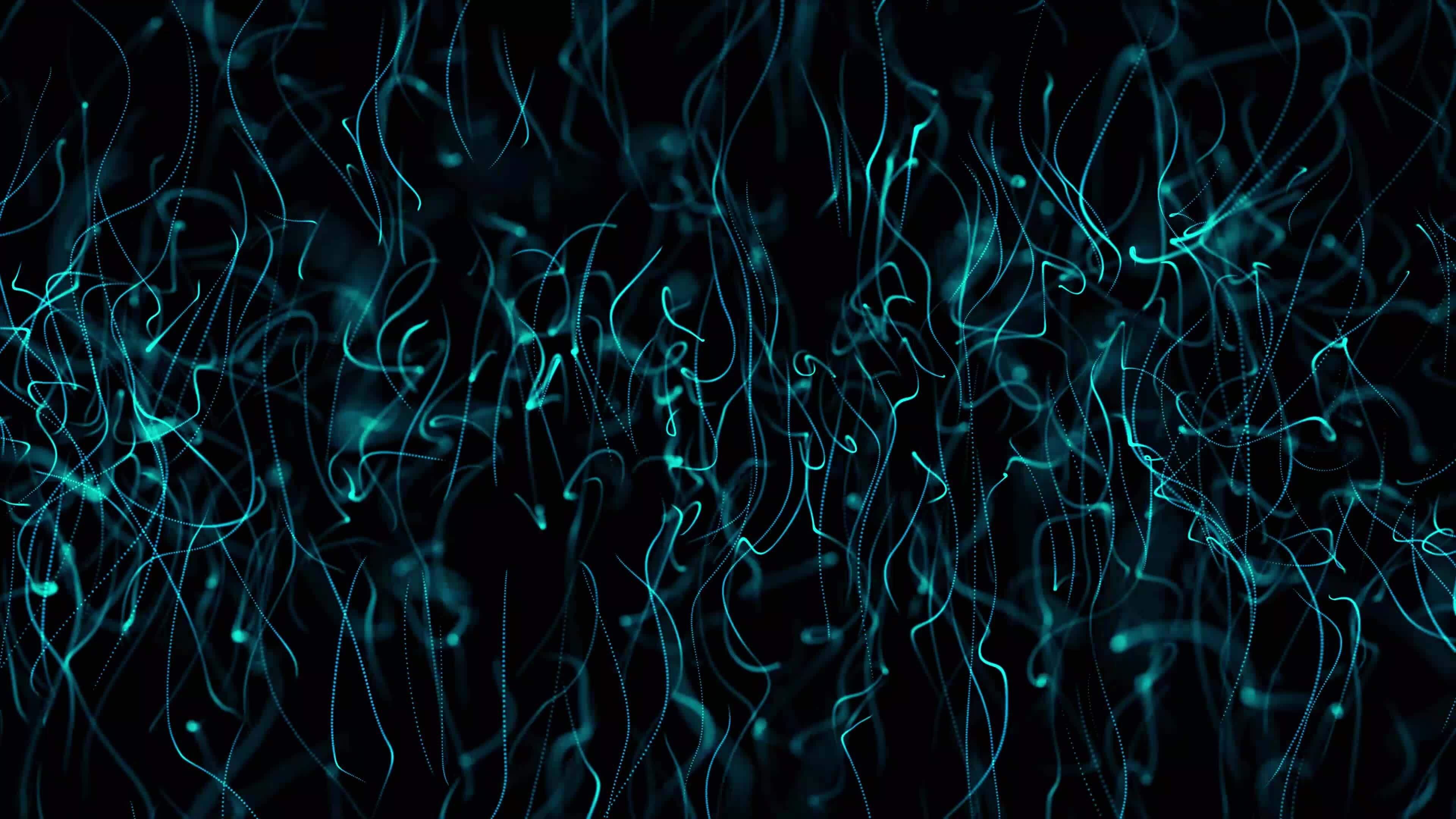 Abstract Digital Particle Wave And Lights Background Digital Particle