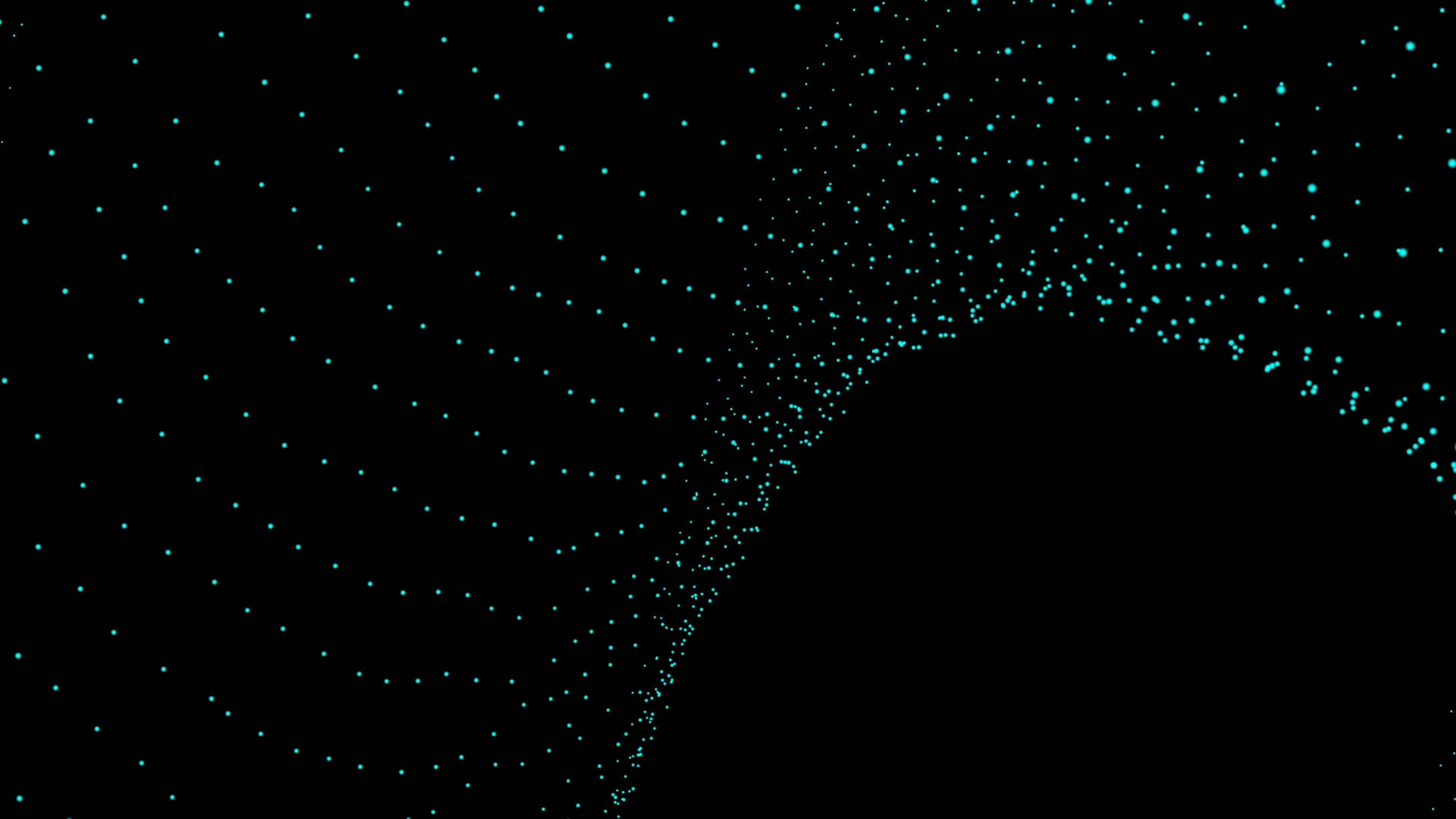 Abstract Digital Particle Wave And Lights Background Digital Particle