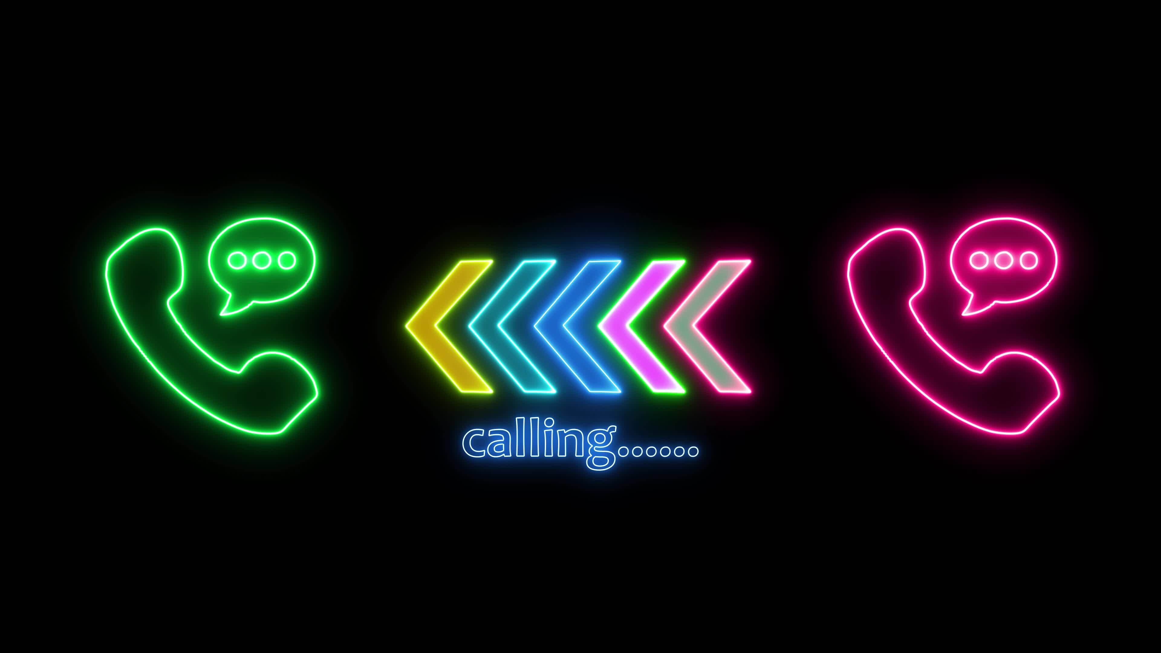 Calling Cartoon Stock Video Footage for Free Download