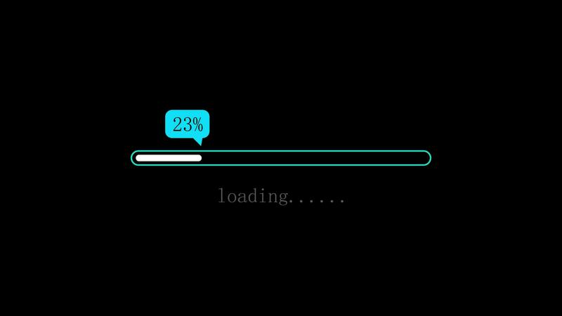 Loading bar downloading barloading screen pixelated progress animation ...