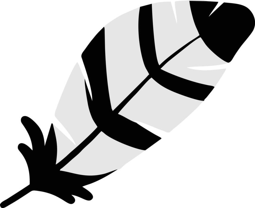 Feather Black And White Vector Art, Icons, and Graphics for Free Download