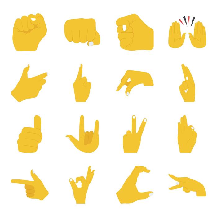 British Sign Language Vector Art, Icons, and Graphics for Free Download