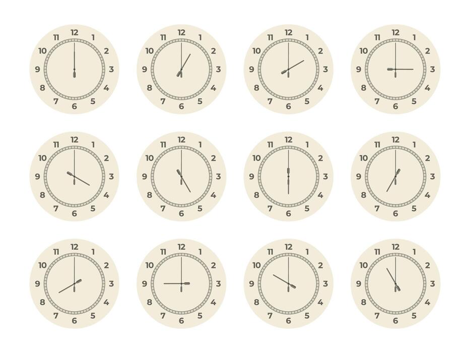 Clock Numbers Vector Art, Icons, and Graphics for Free Download