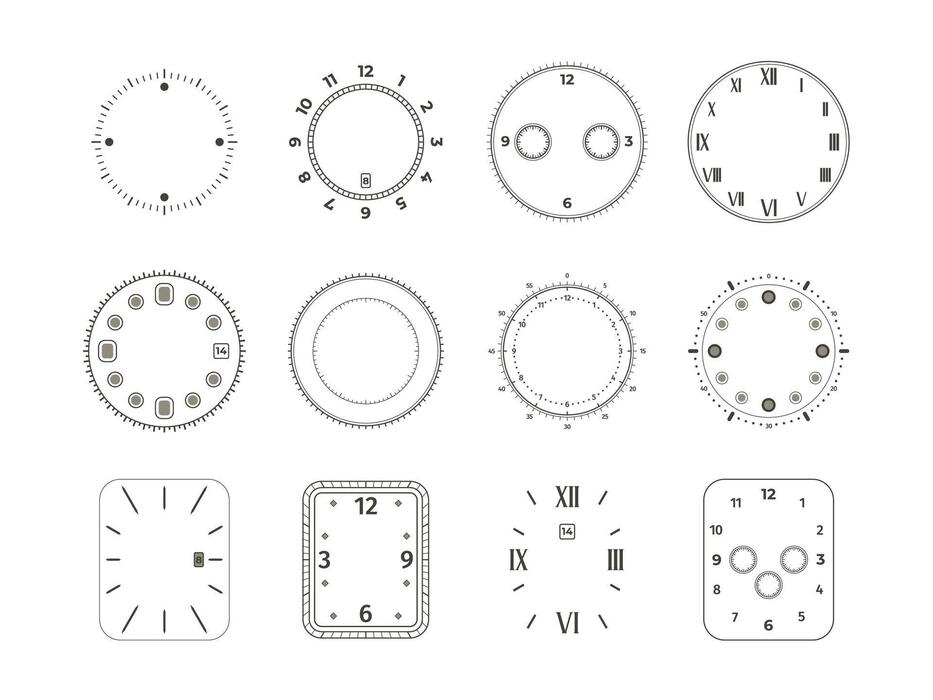 Clock Face Vector Art, Icons, and Graphics for Free Download