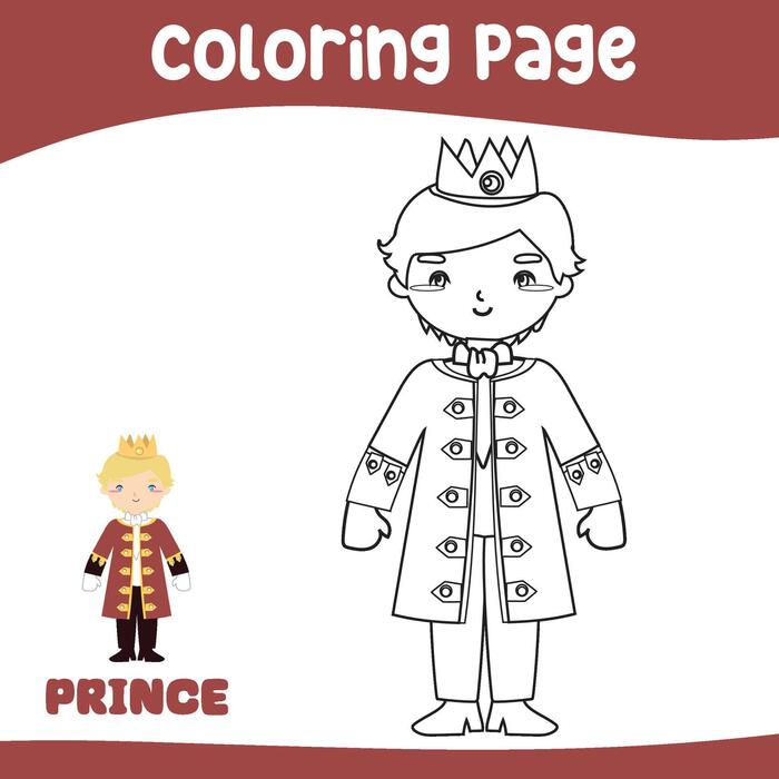 King Coloring Page Vector Art, Icons, and Graphics for Free Download