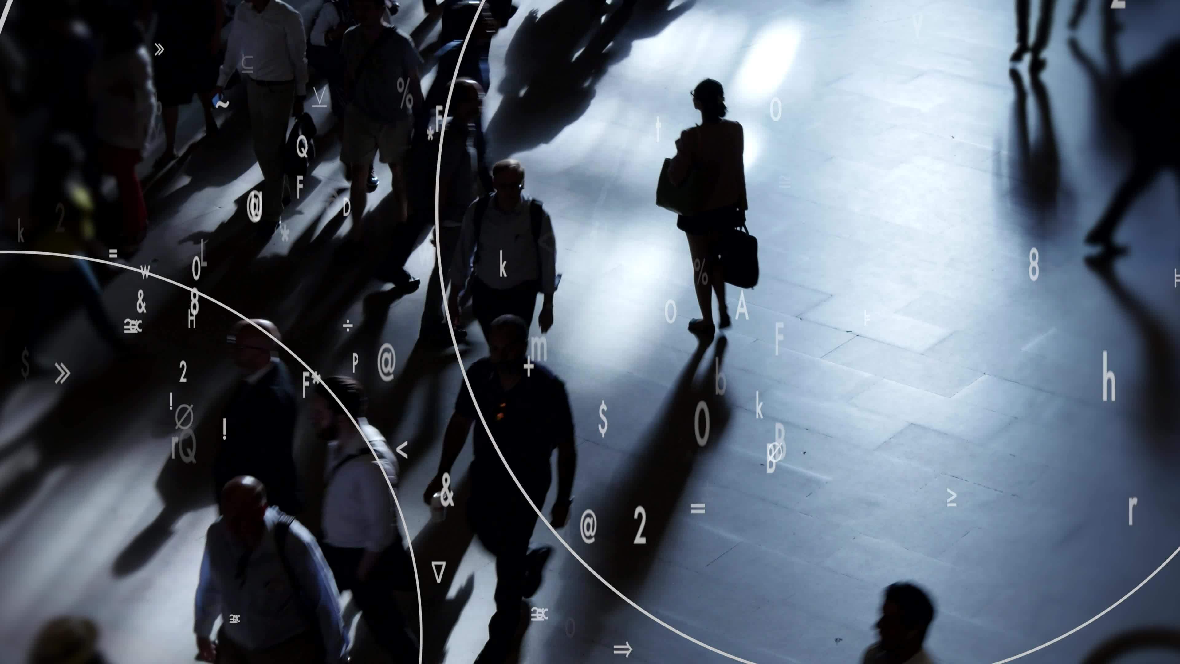 Collecting Personal Data Information Of People Walking In The City 25547770 Stock Video At Vecteezy