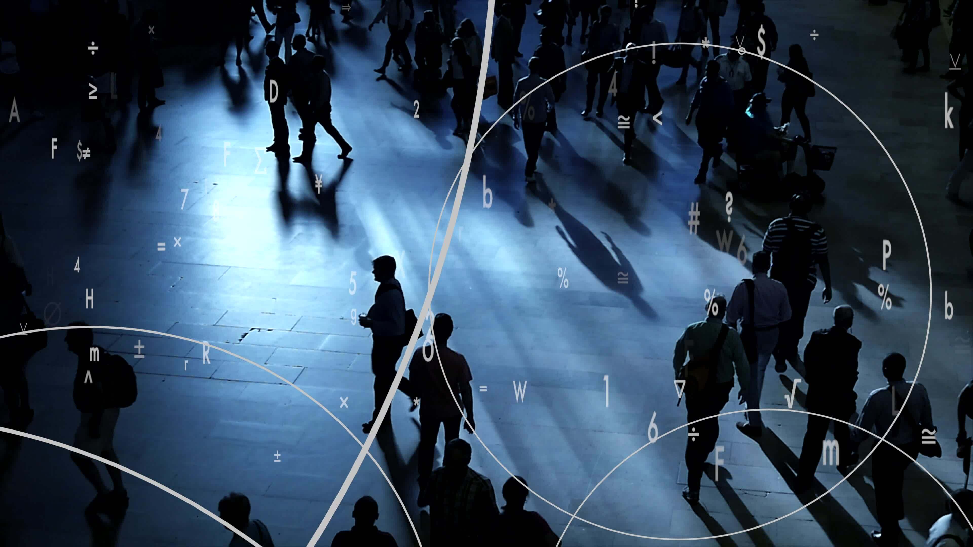 Collecting Personal Data Information Of People Walking In The City 25554737 Stock Video At Vecteezy