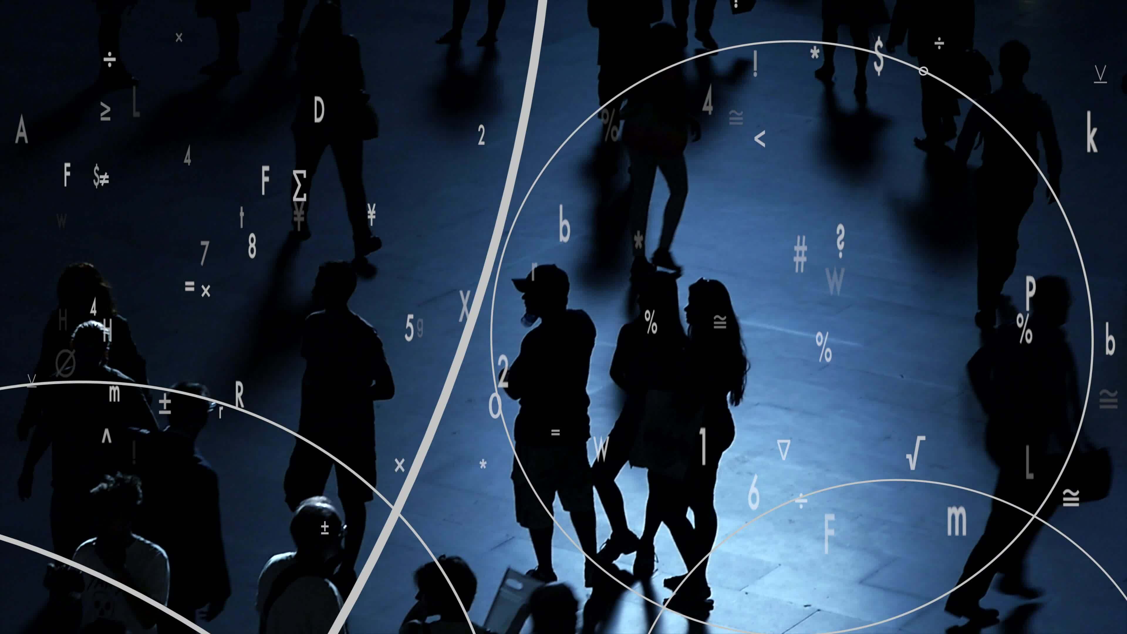 Collecting Personal Data Information Of People Walking In The City 25554879 Stock Video At Vecteezy