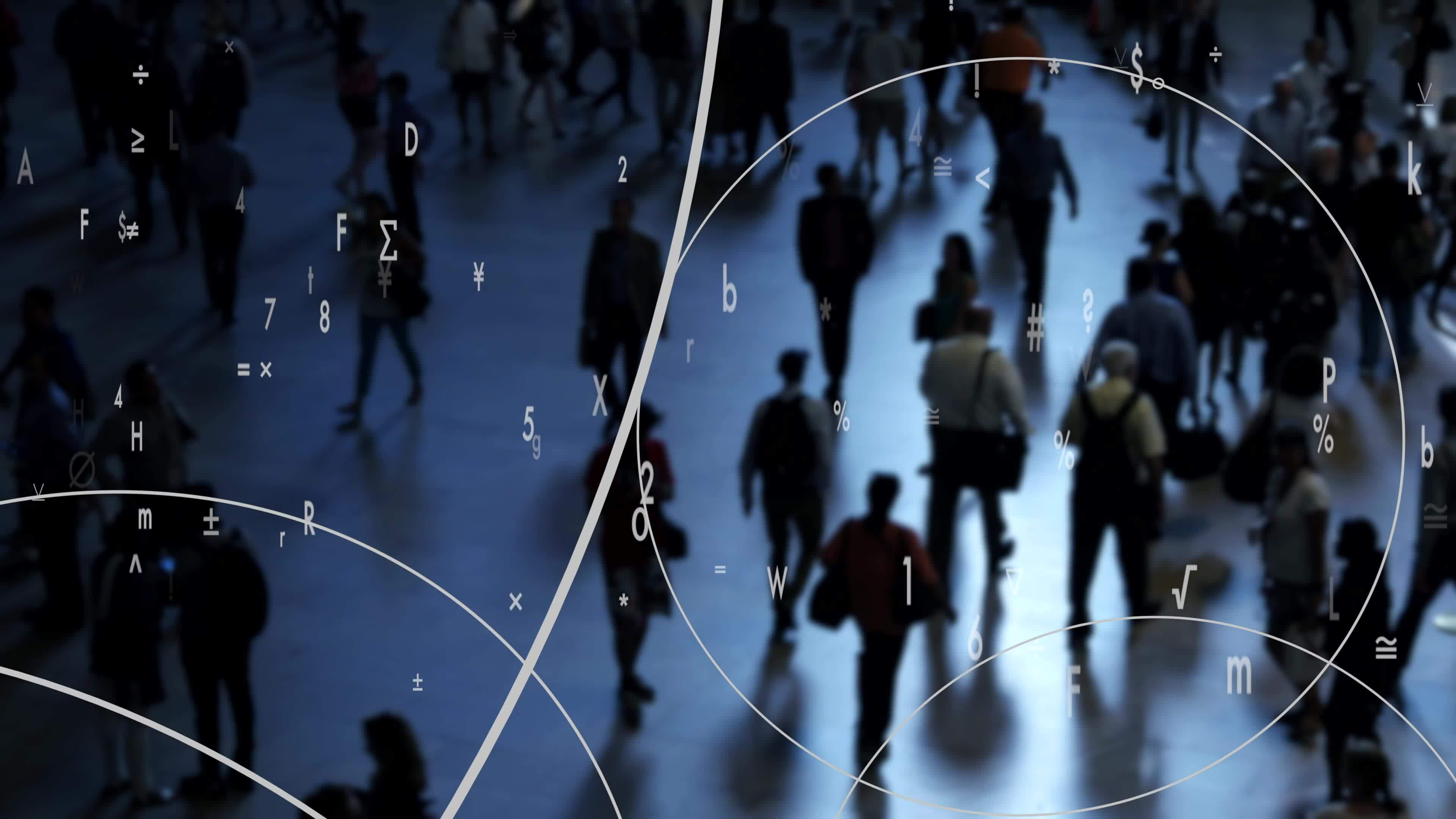 Collecting Personal Data Information Of People Walking In The City 25555121 Stock Video At Vecteezy