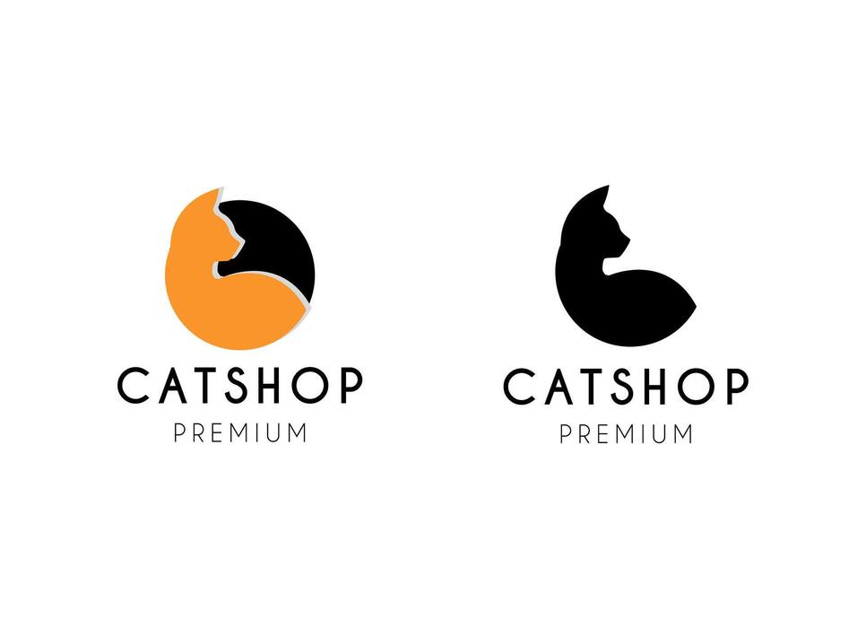 Cat Shop Logo Vector Art, Icons, and Graphics for Free Download