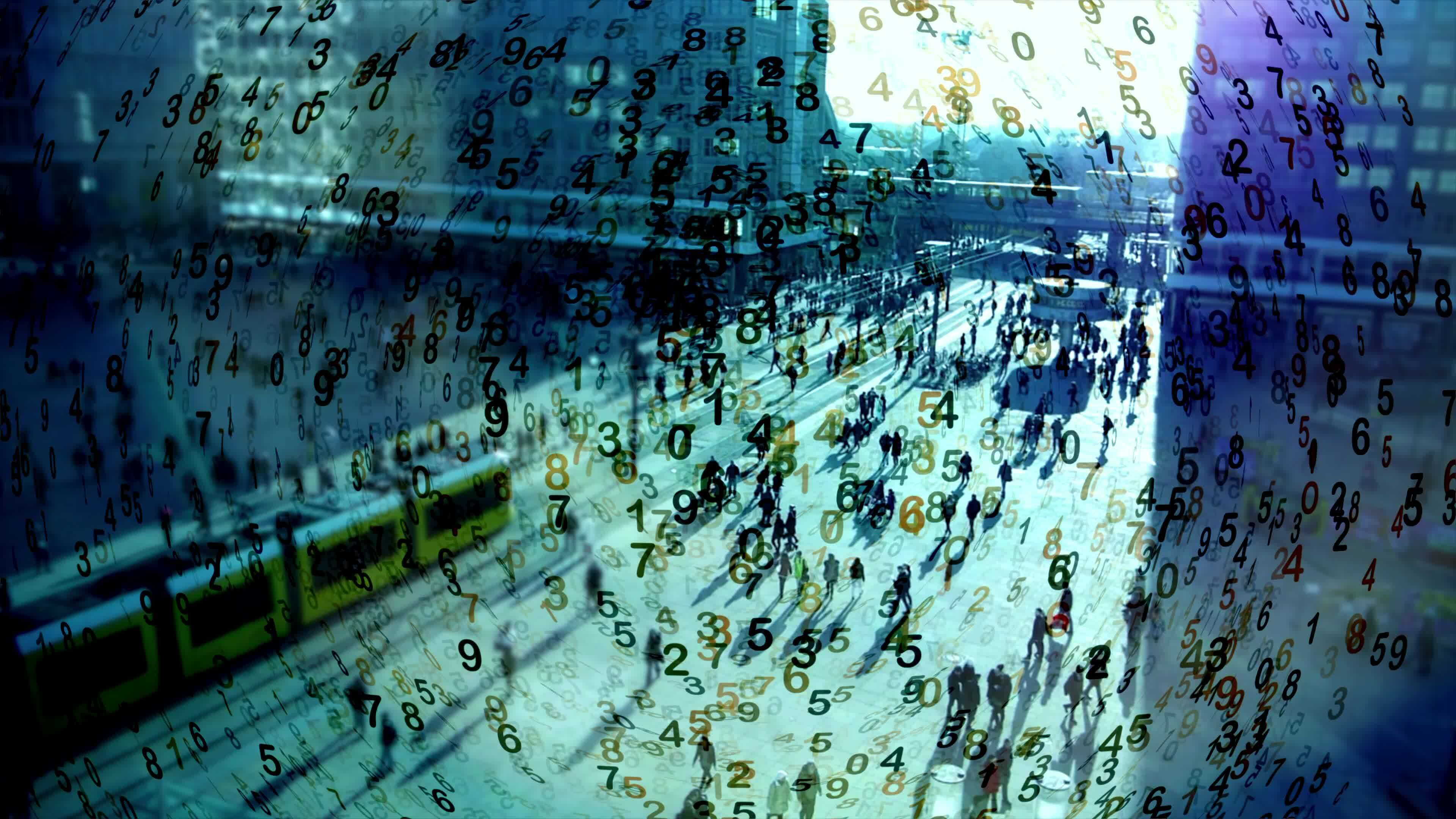 Collecting Personal Data Of People Walking In The City 25562256 Stock Video At Vecteezy