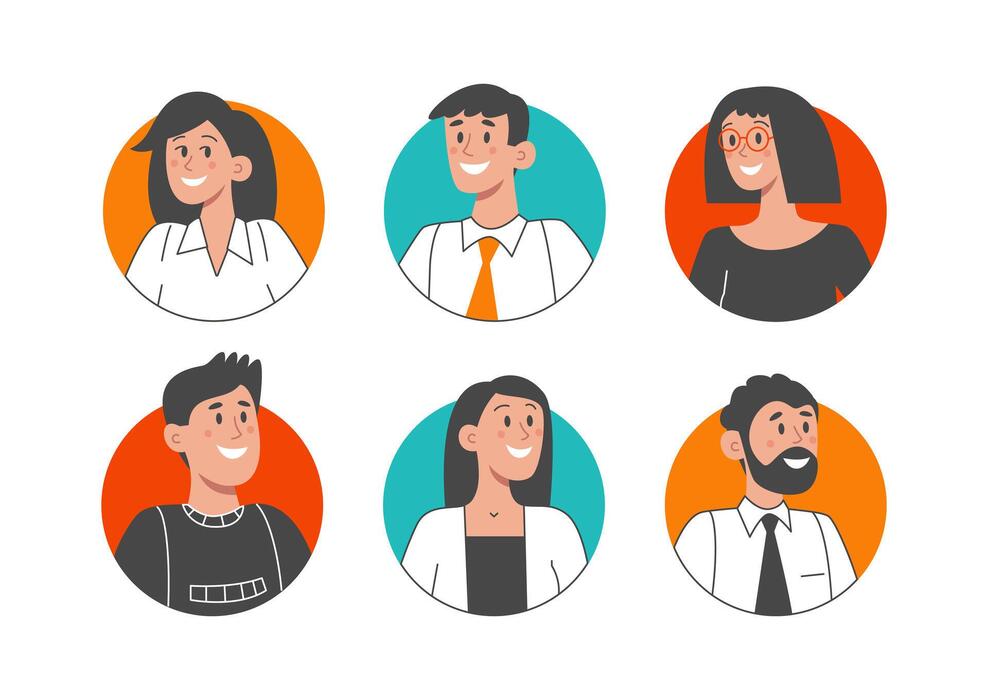 Smiling People Vector Art, Icons, and Graphics for Free Download