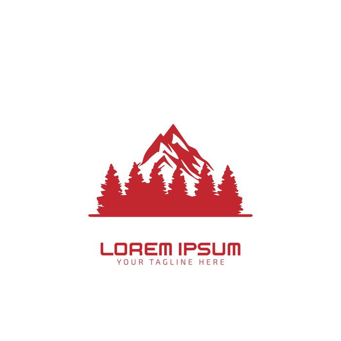 Pine Tree Mountain Vector Art, Icons, and Graphics for Free Download